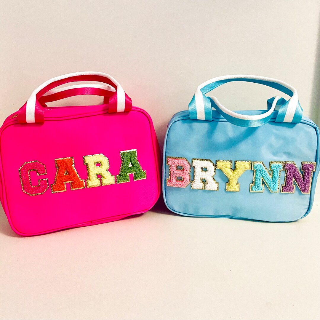 Custom Name Clear Lunch Box Bag Snacks School Personalize Nylon New ...