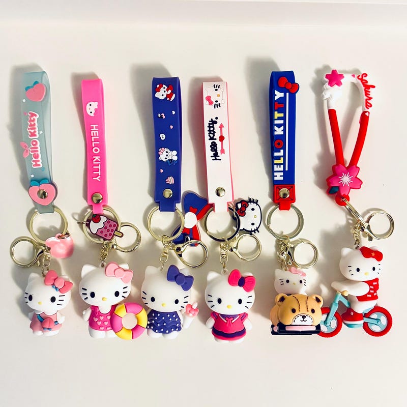 Hello Kittys Key Chain - Etsy