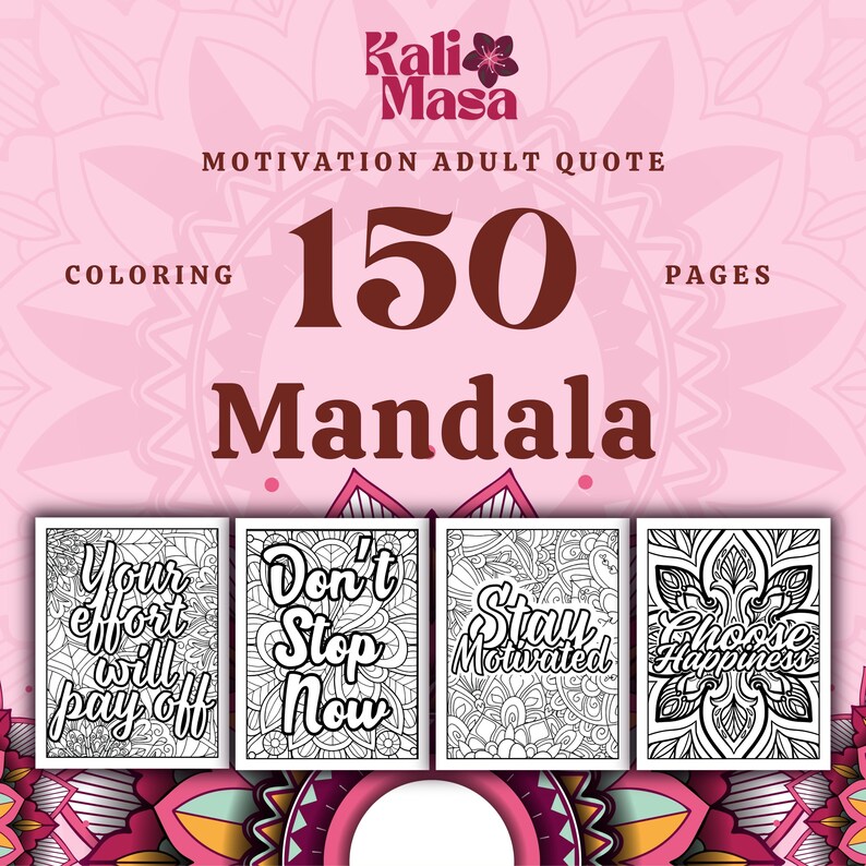 150 Adult Motivational Quote Coloring Pages Printable Inspirational ...