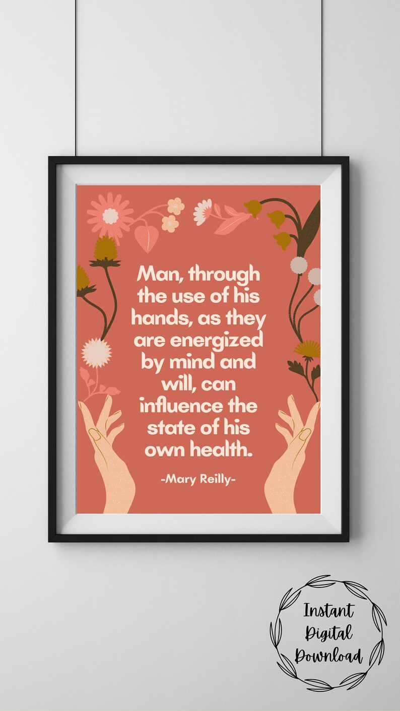 Occupational Therapy Wall Art Man Through the Use of His Hands ...