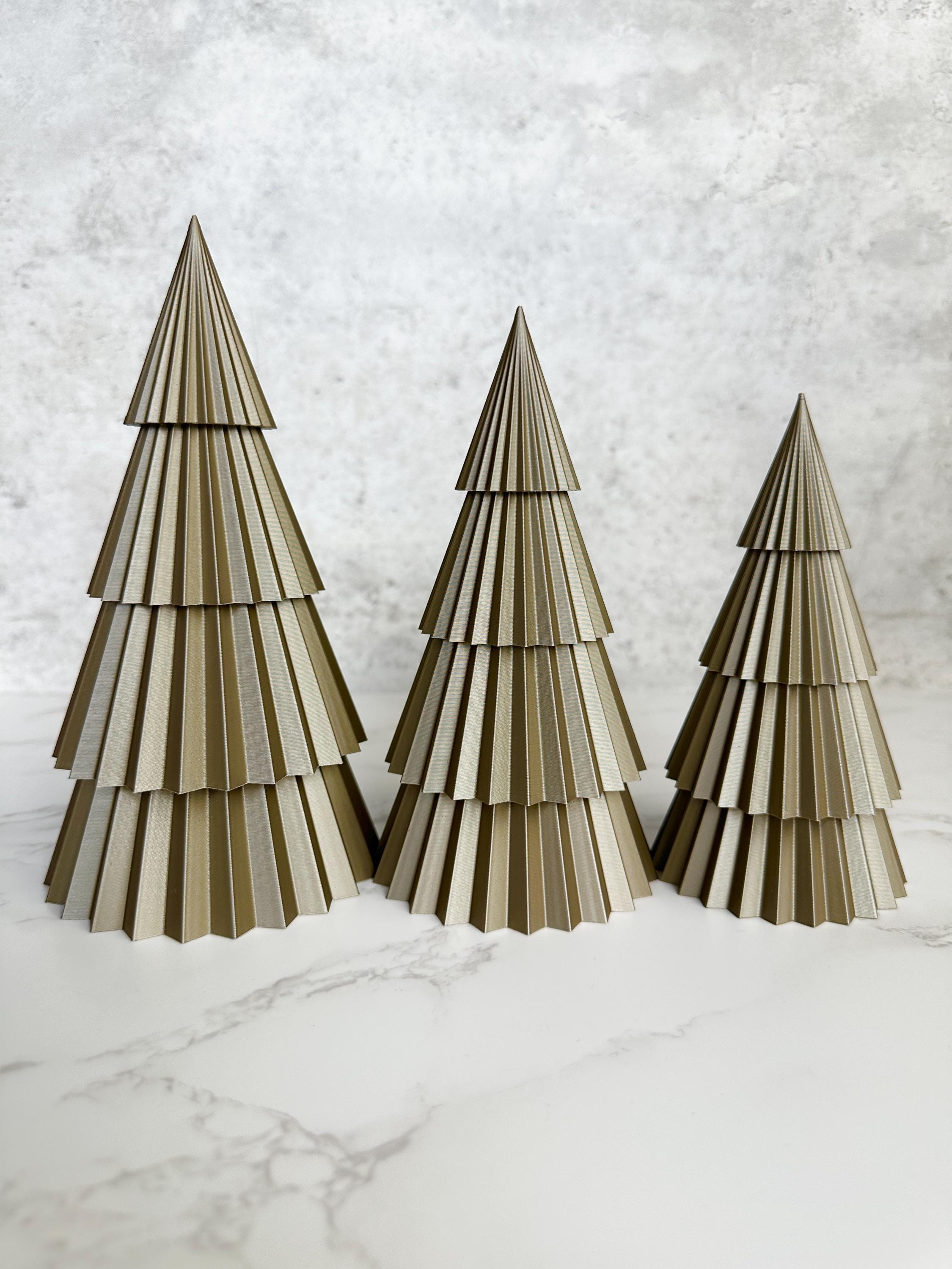 Translucent Christmas Tree Set: Mini Nesting Trees - Etsy