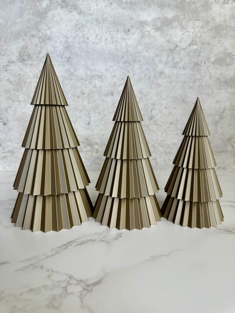 Christmas Tree Set: Nesting Tabletop Decor - Etsy