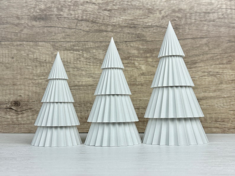Nesting Christmas Tree Decor: Modern Tabletop Centerpiece - Etsy