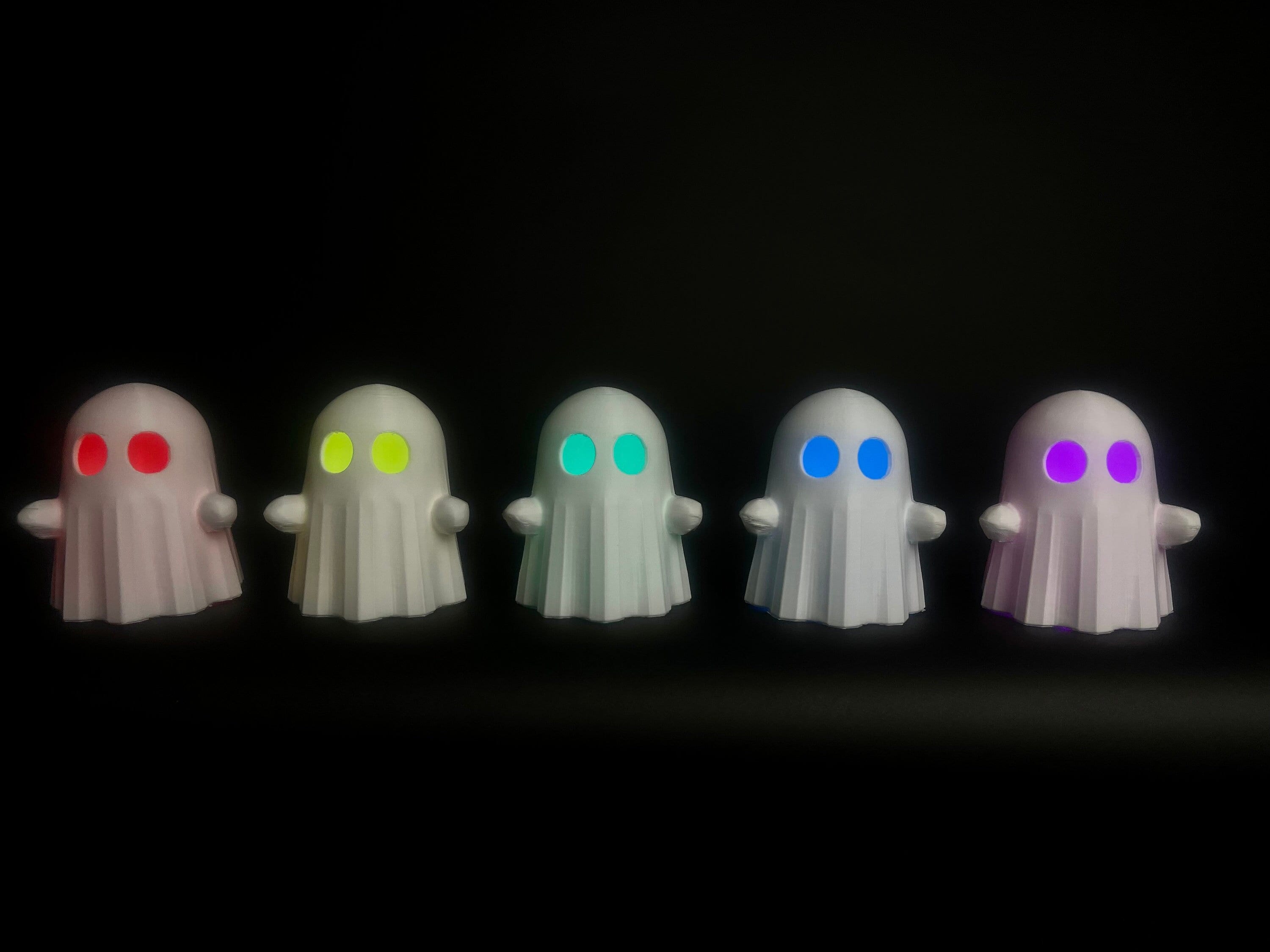 Ghost Light Halloween Ghost Statue Spooky Ghost LED Cute Ghost Light up ...