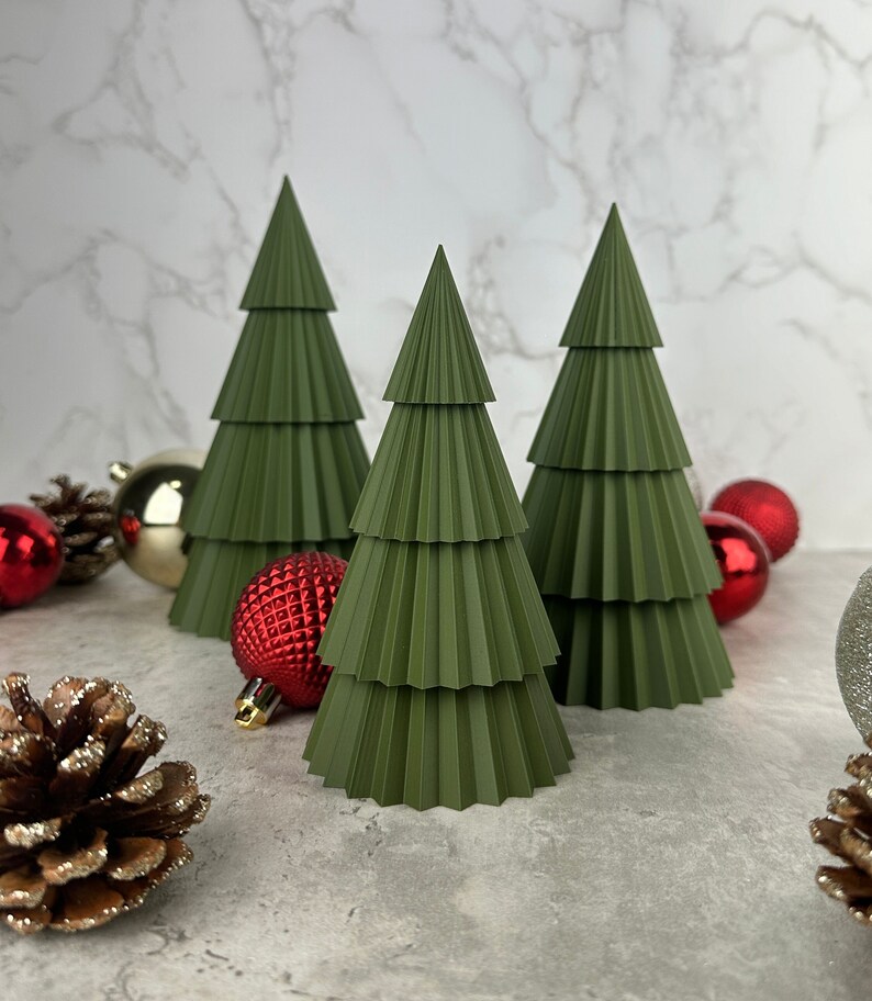 3D Printed Christmas Tree Sets - Etsy