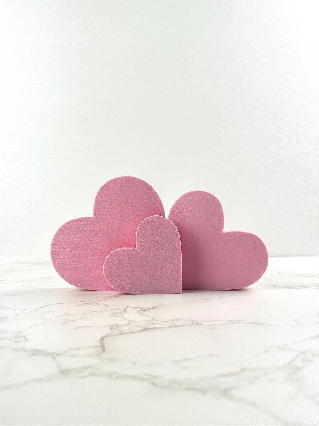 Pink Heart Valentines Day Decor, Romantic Home Decor, Nesting Hearts ...