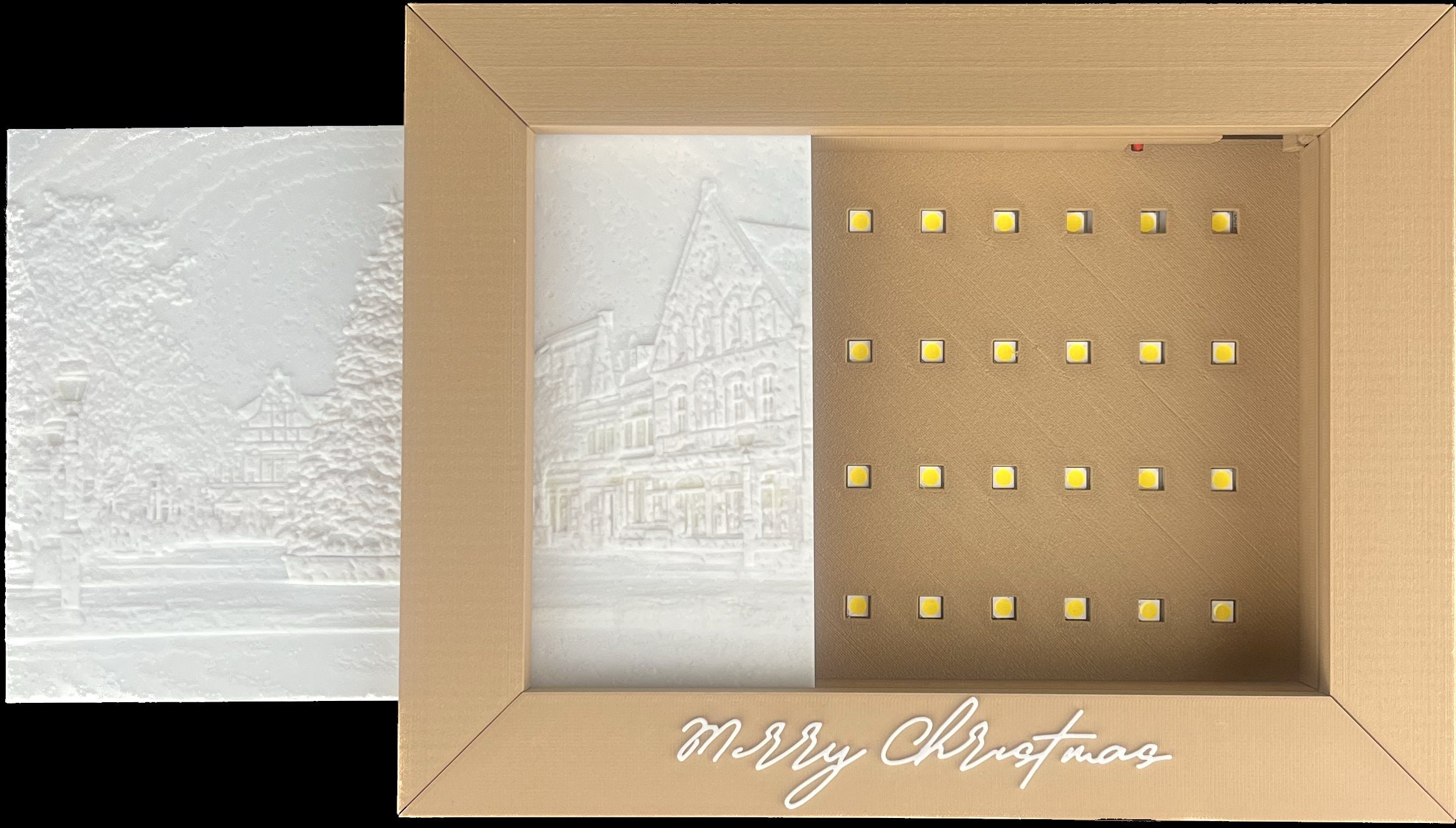 Color Lithophane Custom Embossed Frame Color Lithophane Large Framed ...