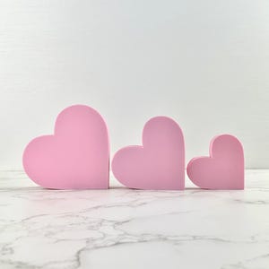 Pink Heart Valentines Day Decor, Romantic Home Decor, Nesting Hearts ...