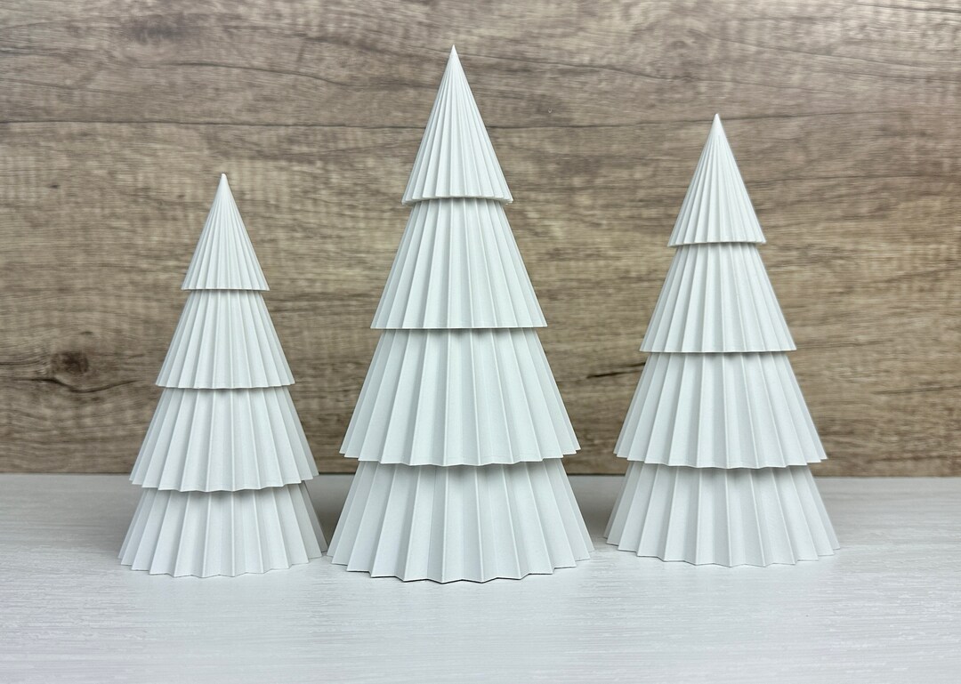 Nesting Christmas Trees: Modern Tabletop Decor - Etsy