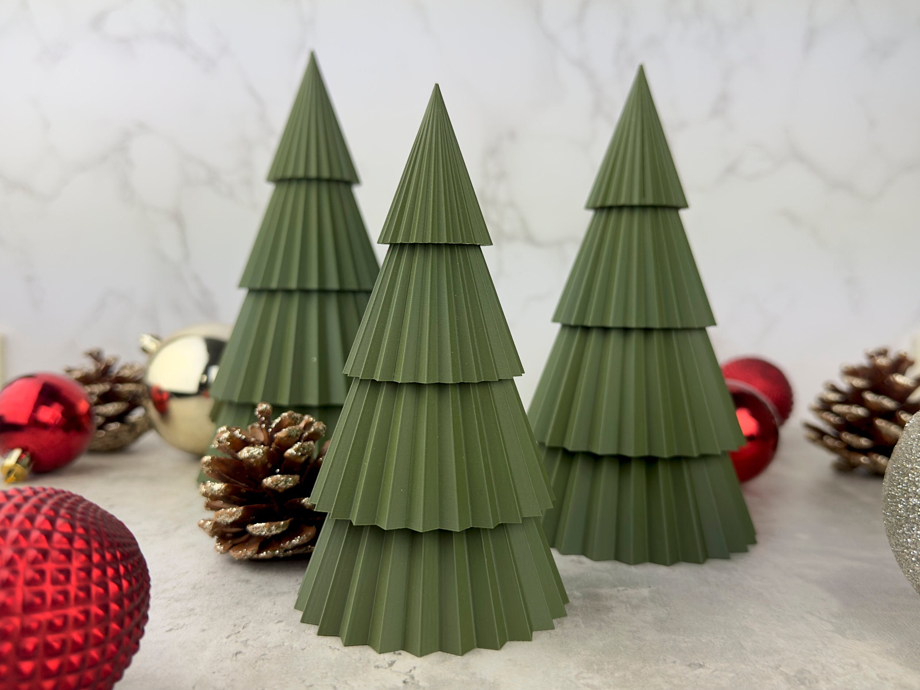 3D Printed Christmas Tree Sets - Etsy
