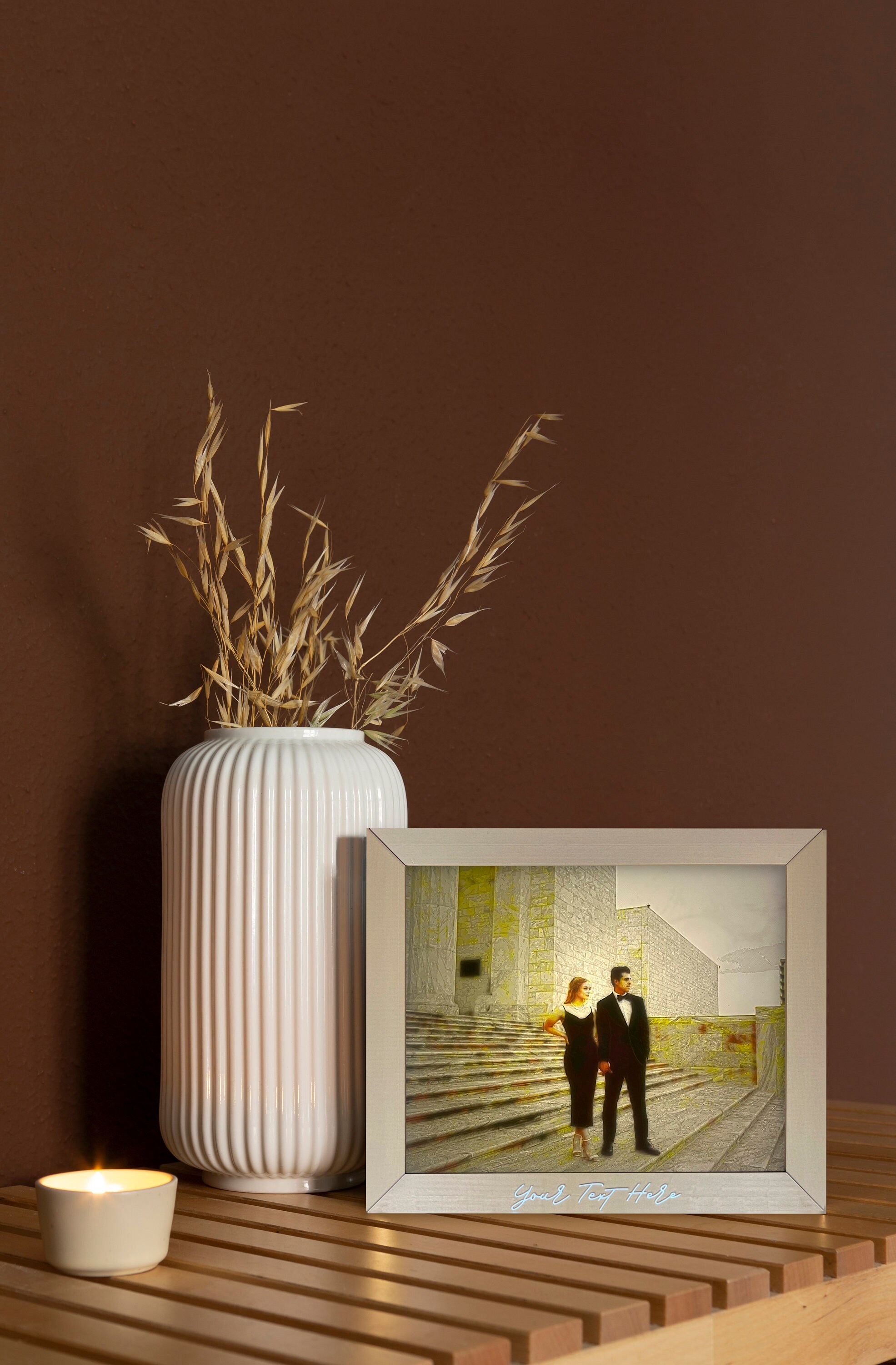 Color Lithophane Custom Embossed Frame Color Lithophane Large Framed ...