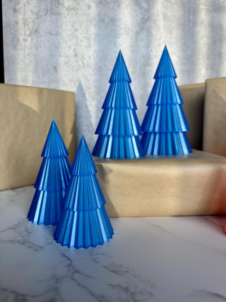 Translucent Christmas Tree Set: Mini Nesting Trees - Etsy