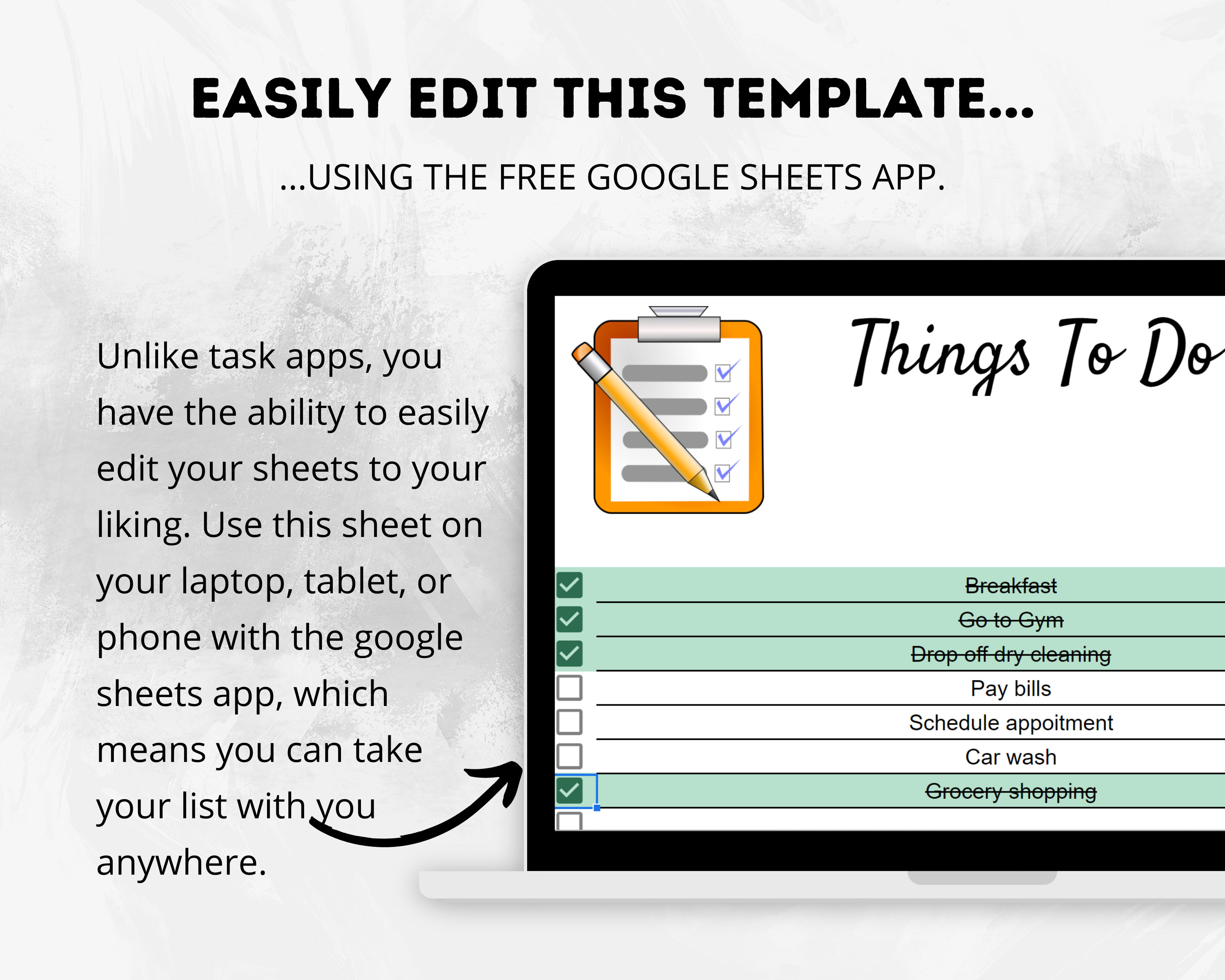 Digital To-do List: Google Sheets Edition Daily Planner - Etsy