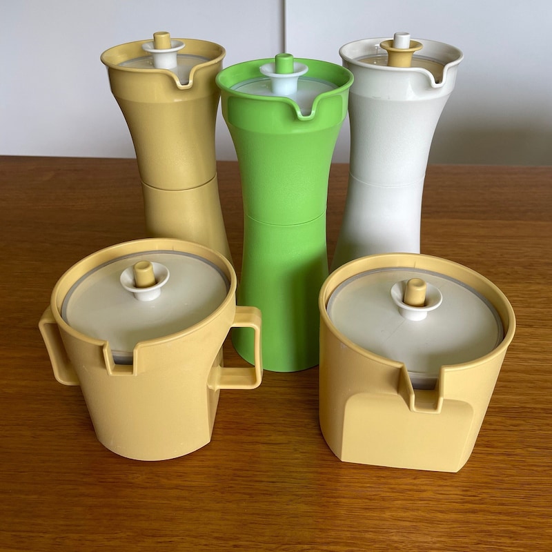 Tupperware Sugar and Creamer - Etsy