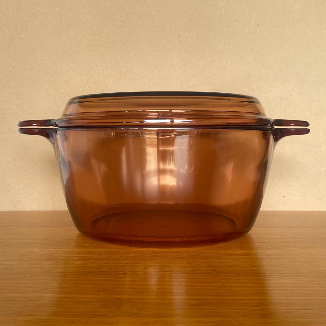 Vintage Corning vision 4.5 Litre Lidded Casserole Pyroceram Base and ...