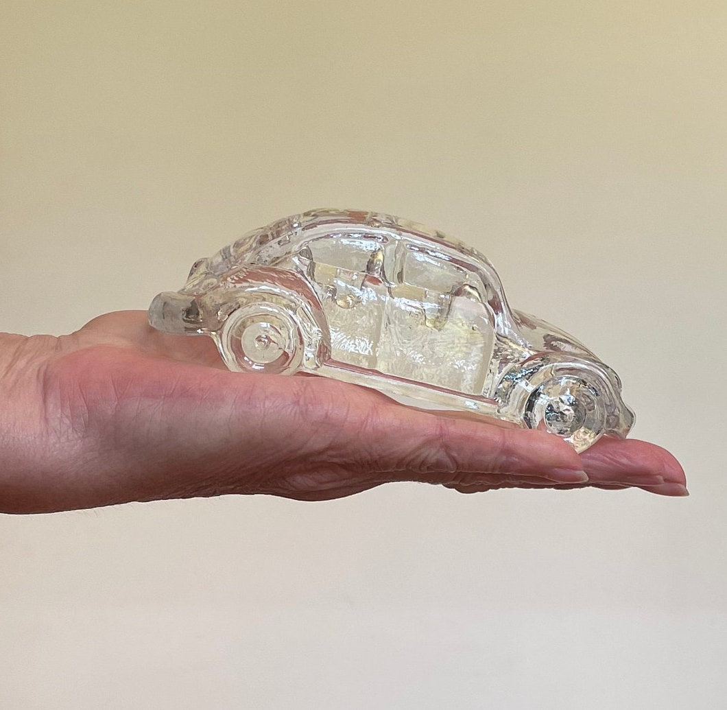 Vintage Crystal VW Beetle Miniature Art Glass Classic Car - Etsy