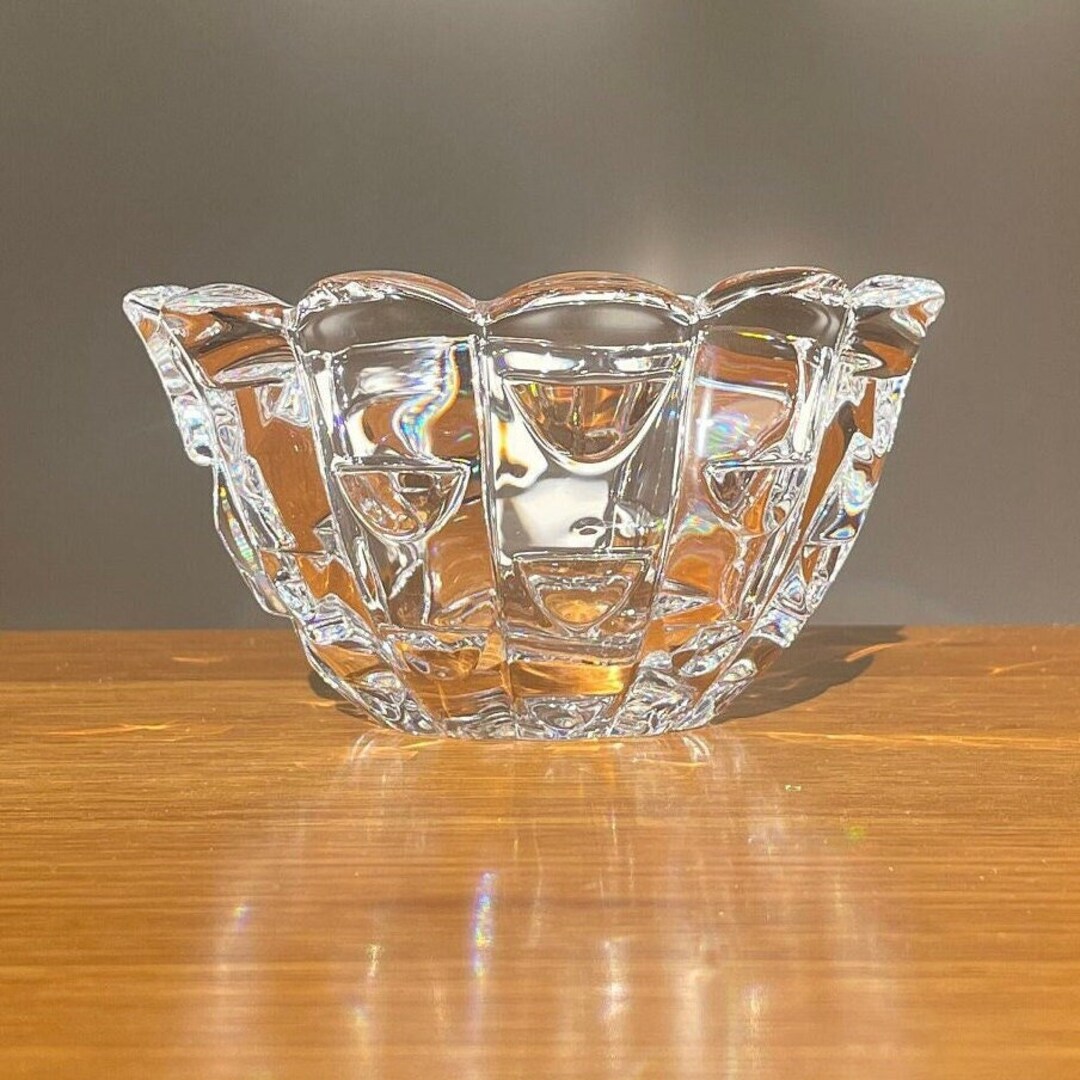 Vintage Mikasa Crystal Bowl | High Quality Cut Glass | Heavy and ...
