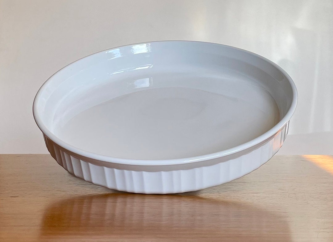 Vintage Corning Ware 'french White' Everyday Gourmet G3 25cm Pie Plate ...