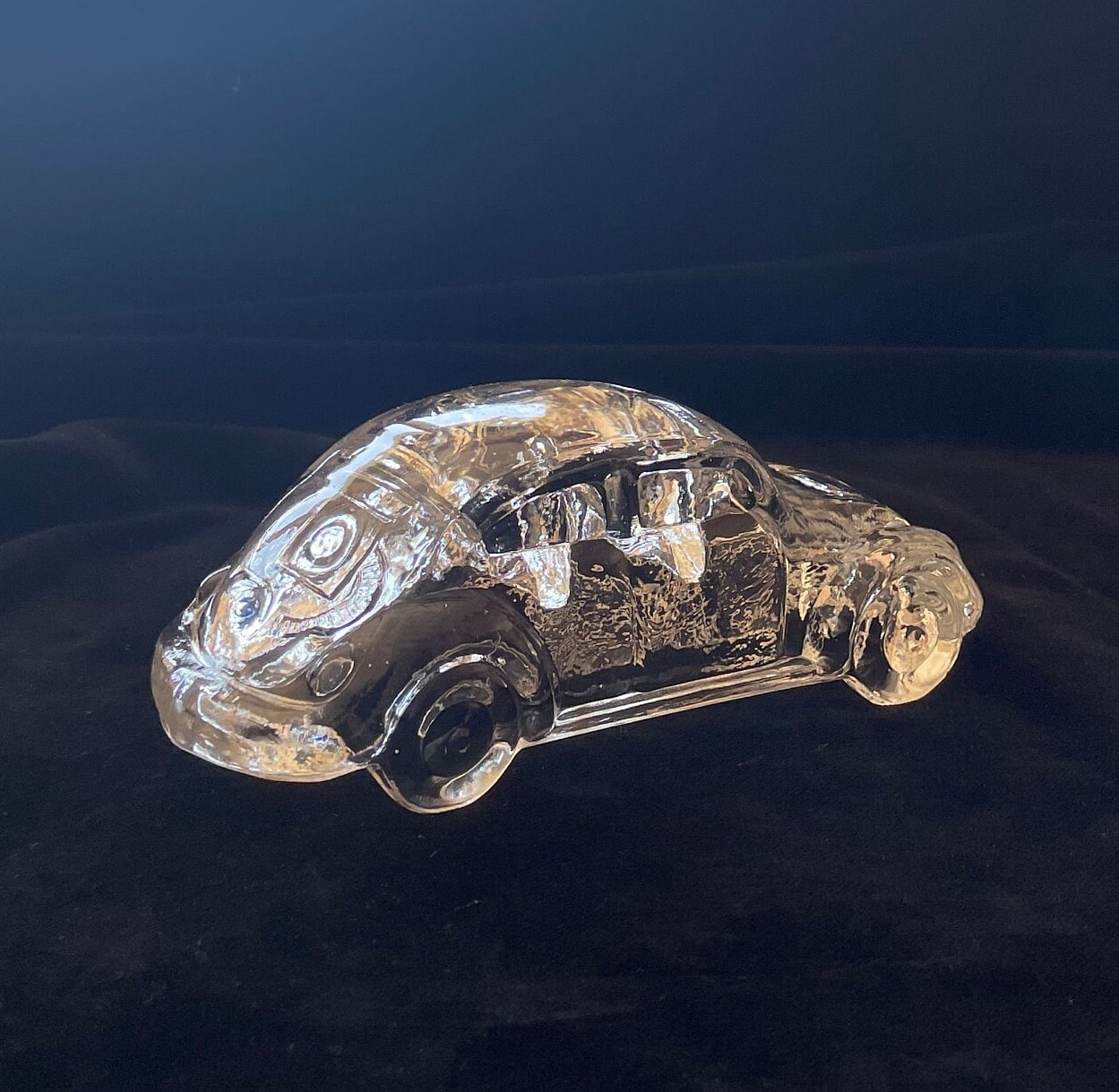 Vintage Crystal VW Beetle Miniature Art Glass Classic Car - Etsy