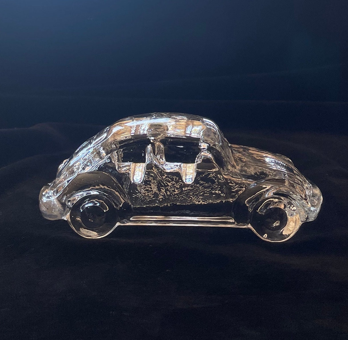 Vintage Crystal VW Beetle | Miniature Art Glass Classic Car | Made in ...