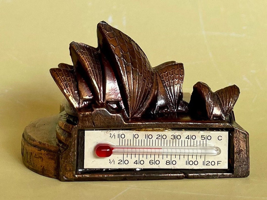 Vintage Sydney Opera House Australia Thermometer Mid-century Souvenir ...
