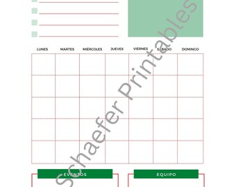 Mensual En Español - Etsy