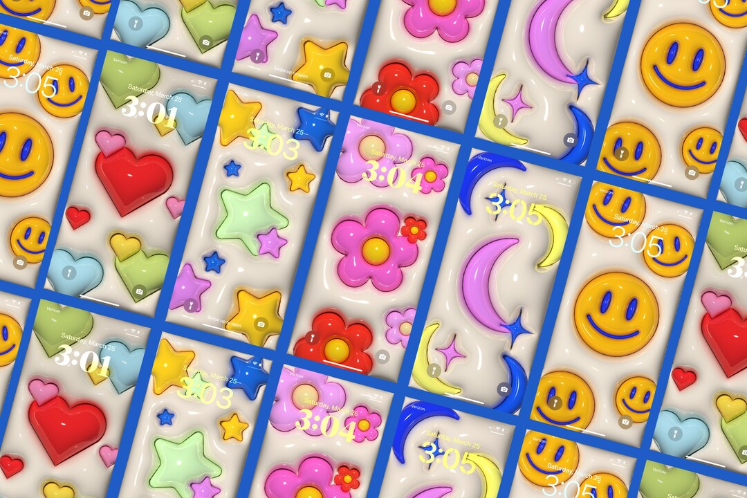 IPhone Wallpaper Bundle, Lock Screen, Y2K Ios Wallpapers, Digital ...