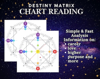 Numerology | Destiny Matrix Chart | Personal Destiny Blueprint | Life Path Reading | Fate ...