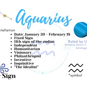 Zodiac Signs - Astrology Flashcards Printables - Etsy