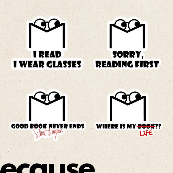 Read Sticker - Etsy