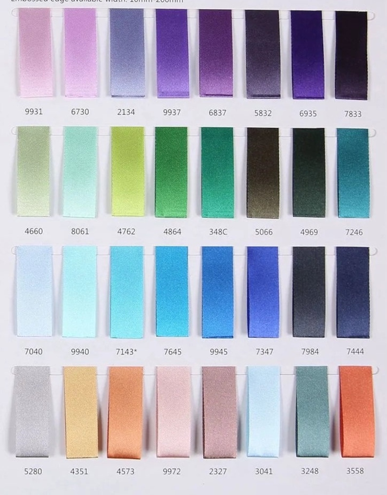 Multi Color Satin "5/8th Inch Single-faced Satin Ribbon" for Gift ...