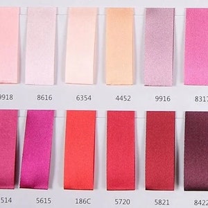 Multi Color Satin "5/8th Inch Single-faced Satin Ribbon" for Gift ...