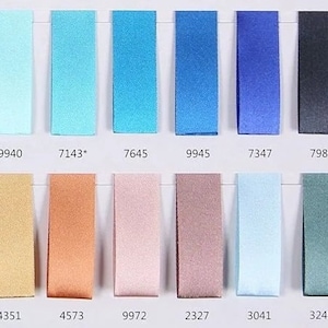 Multi Color Satin "5/8th Inch Single-faced Satin Ribbon" for Gift ...