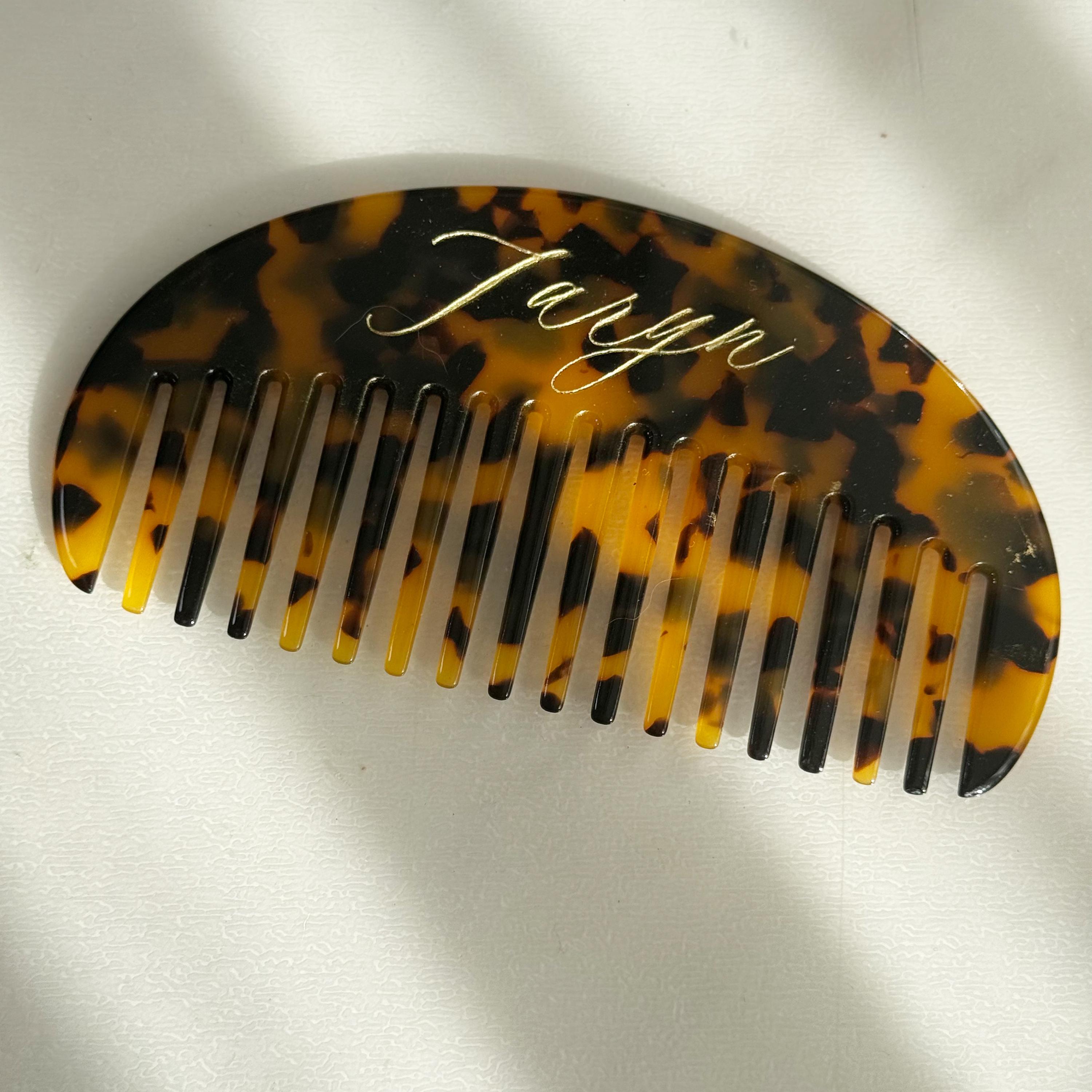 Custom Engraved Fan Comb,personalized Wide-tooth Comb With Name ...