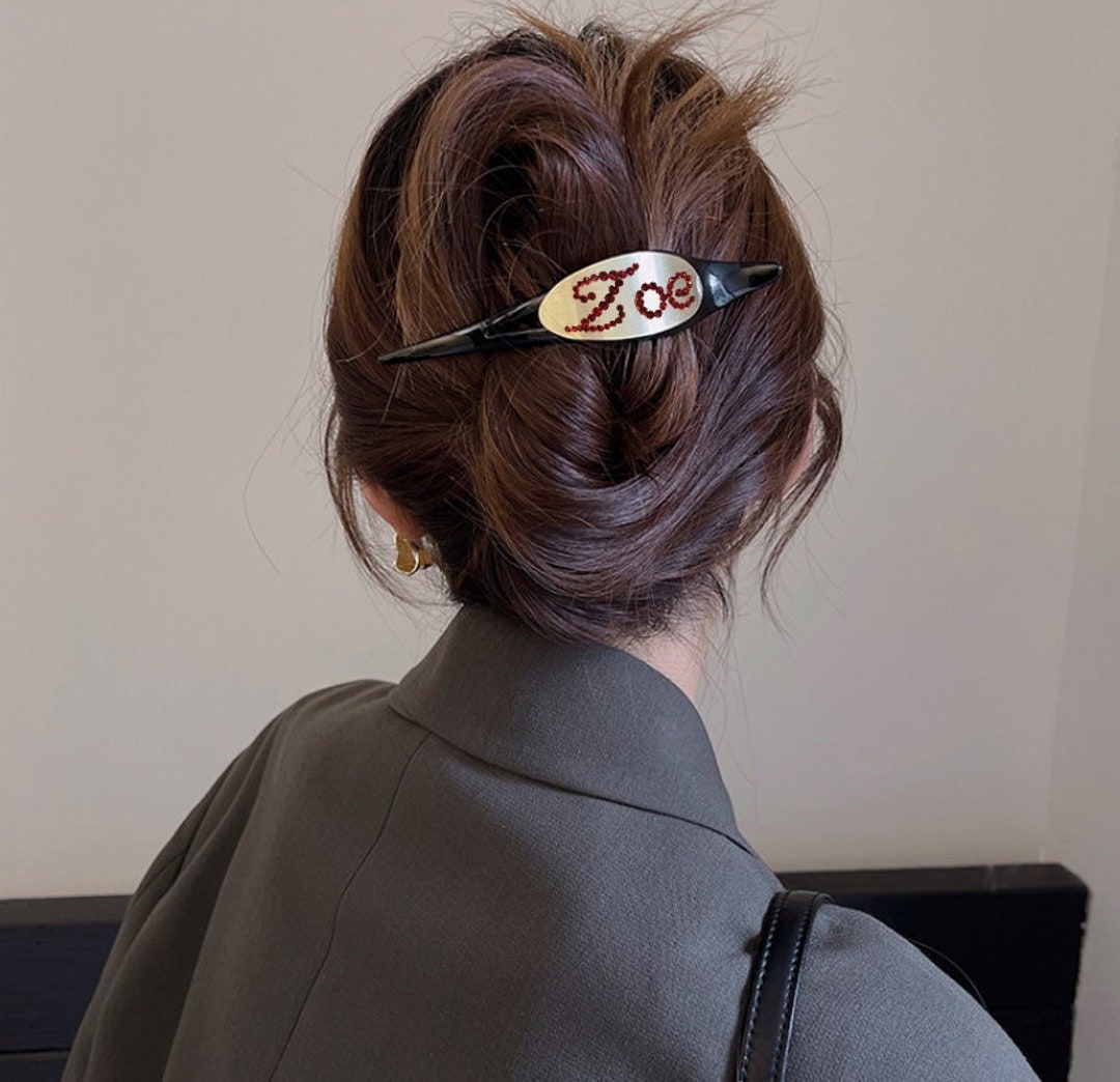 Custom Name Hair Clips - Original Design Diamond Hair Pins Customizable ...