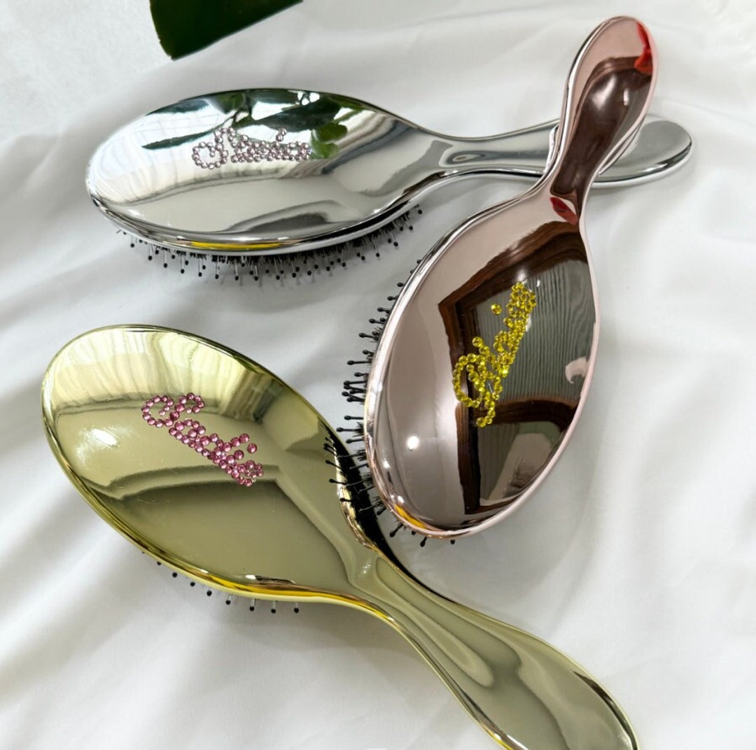 Custom Rhinestone Brush,personalised Hairbrush, Hairbrush With Name ...