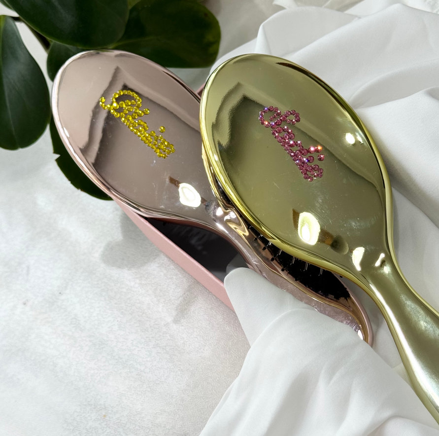 Custom Rhinestone Brush,personalised Hairbrush, Hairbrush With Name ...