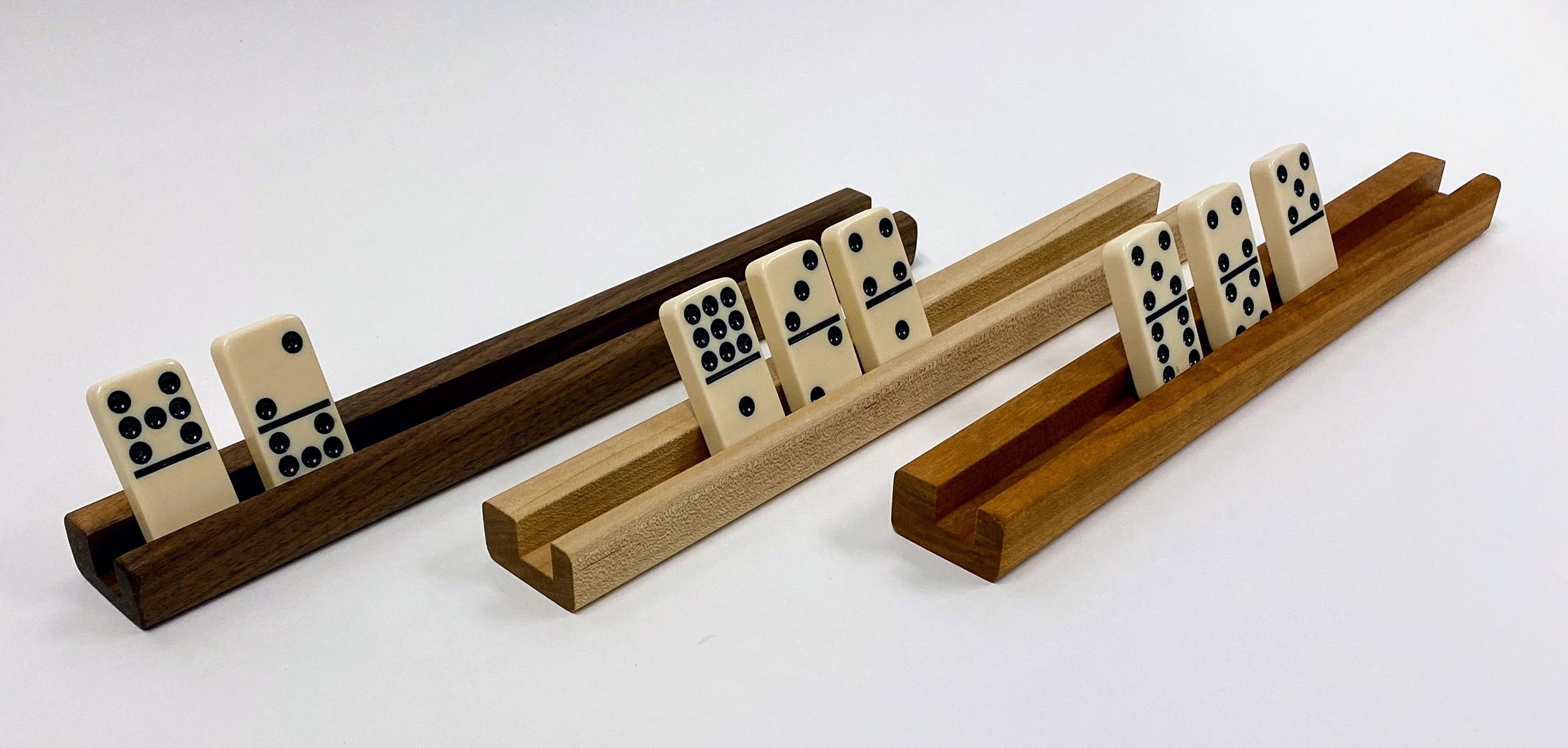 Wooden Domino Holders: Handmade Game Night Accessory - Etsy