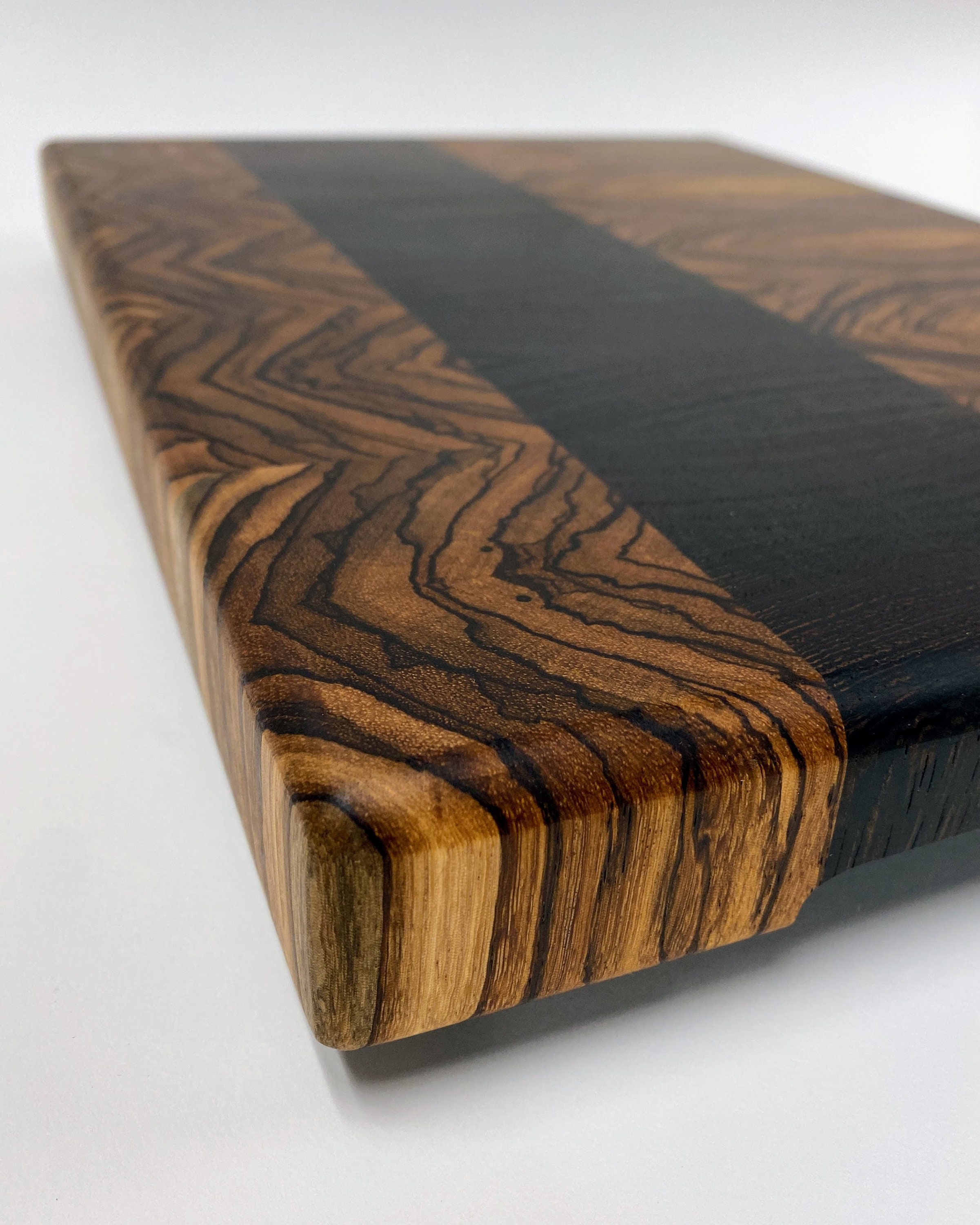 End Grain Cutting Board - Zebrawood & Wenge - Etsy