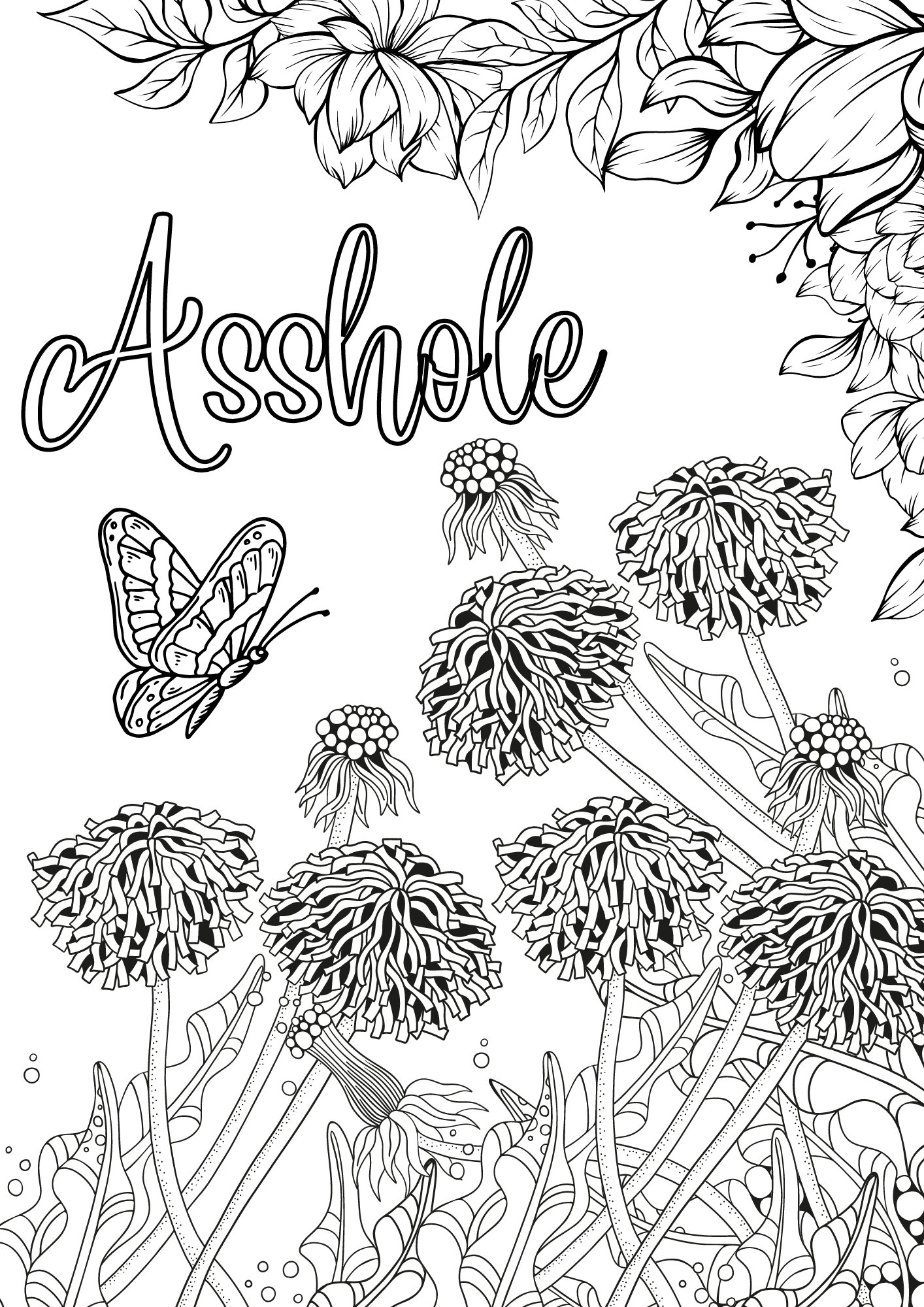 Sweary Coloring Book Pages Sketch Coloring Page