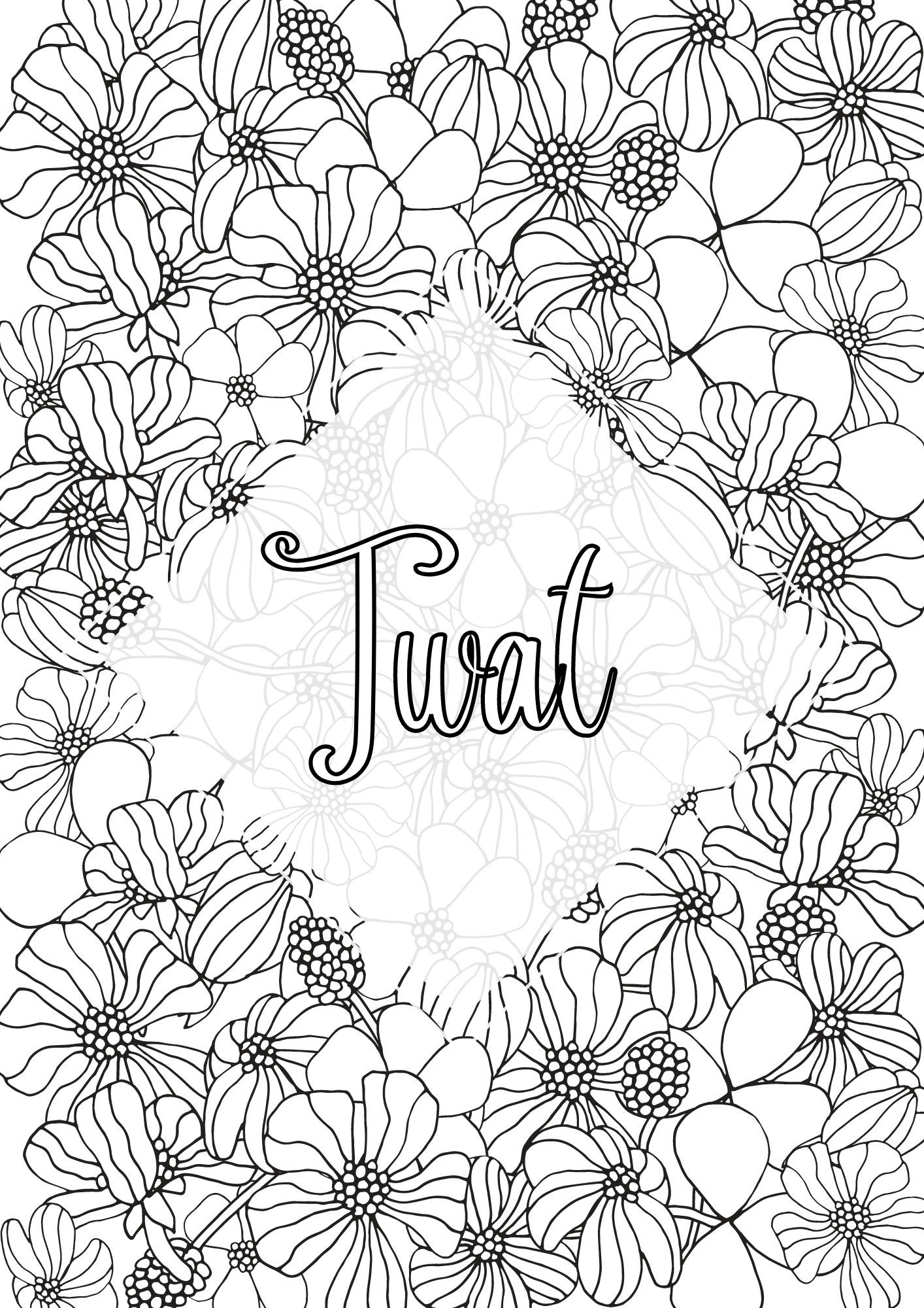 Adult Coloring Book, Sweary Coloring Pages, Coloring Book for Adults - Etsy
