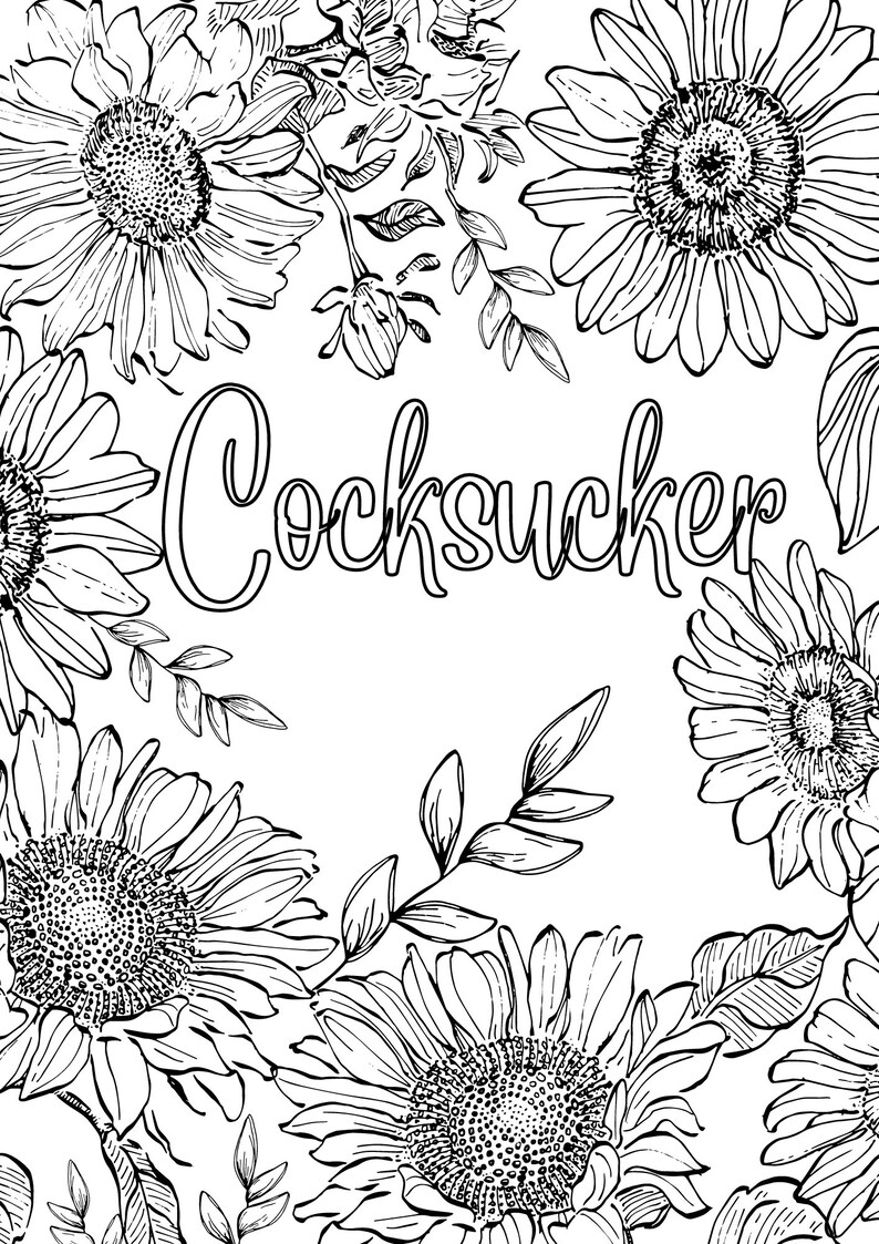 Adult Coloring Book, Sweary Coloring Pages, Coloring Book for Adults - Etsy