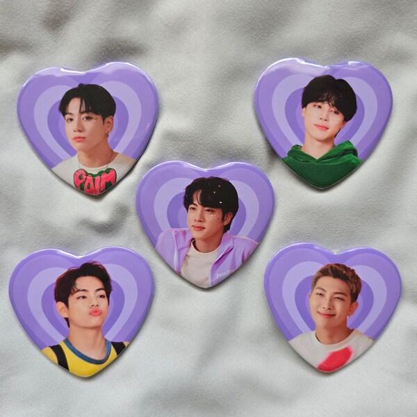 Heart Shape Buttons - Etsy