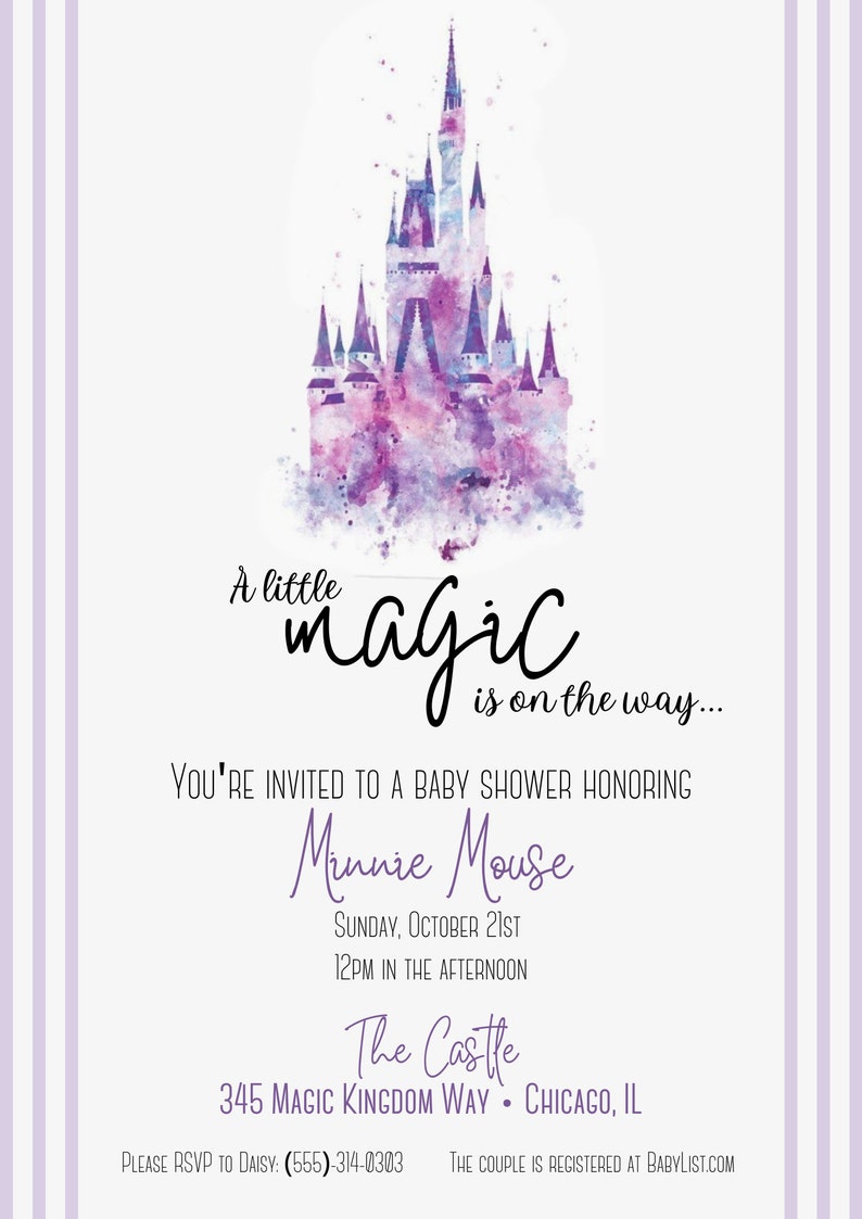 Magic Baby Shower Invitation, Baby Shower, Baby Shower Invitation ...