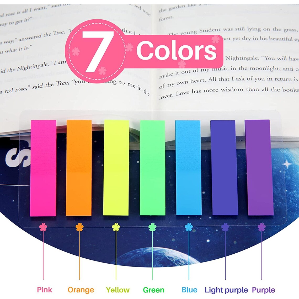 Rainbow Colors Sticky Notes, 980 Pcs Flag Sticky Notes, Pastel Colors ...