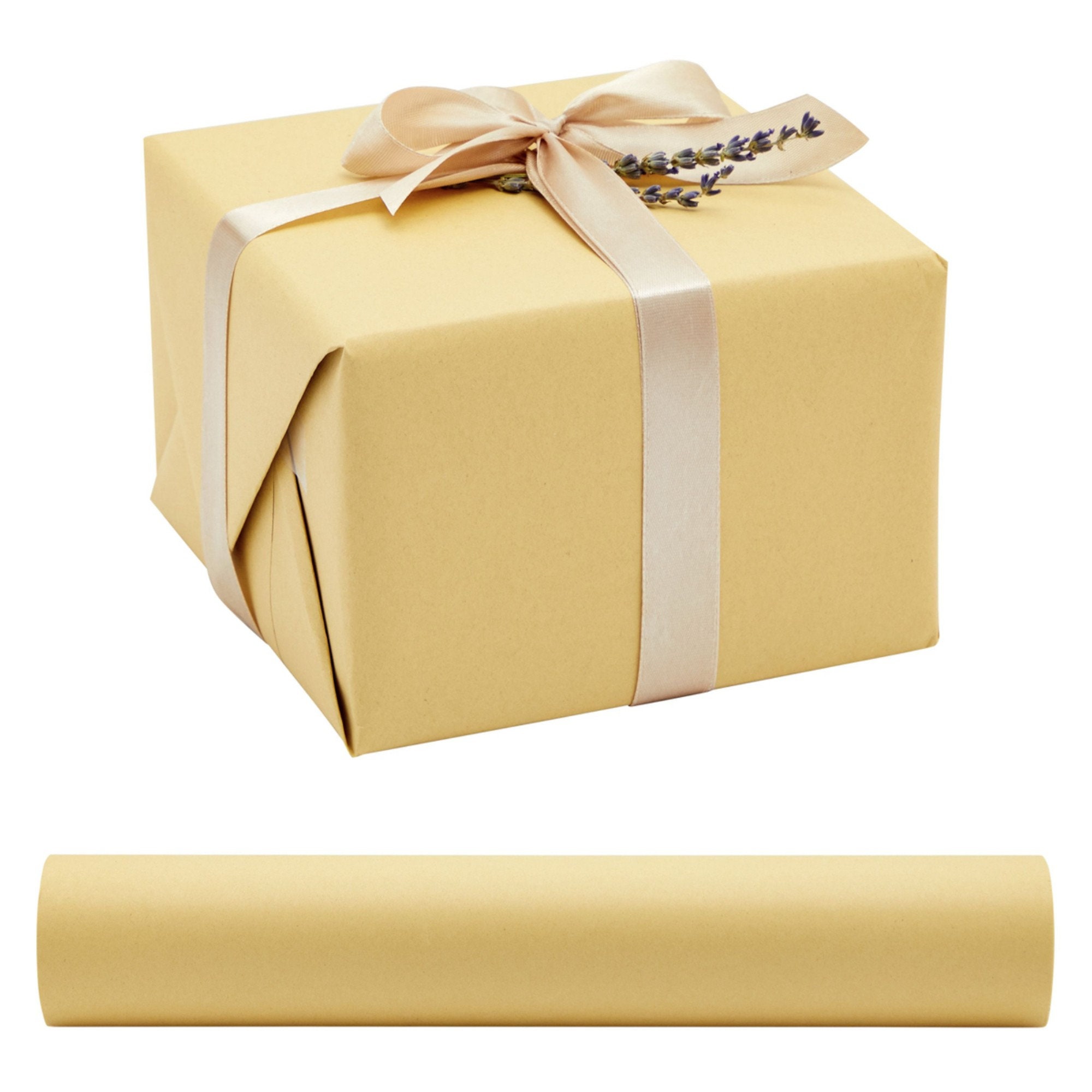 Vintage Brown Wrapping Paper, Kraft Gift Paper Roll, Natural Summer ...