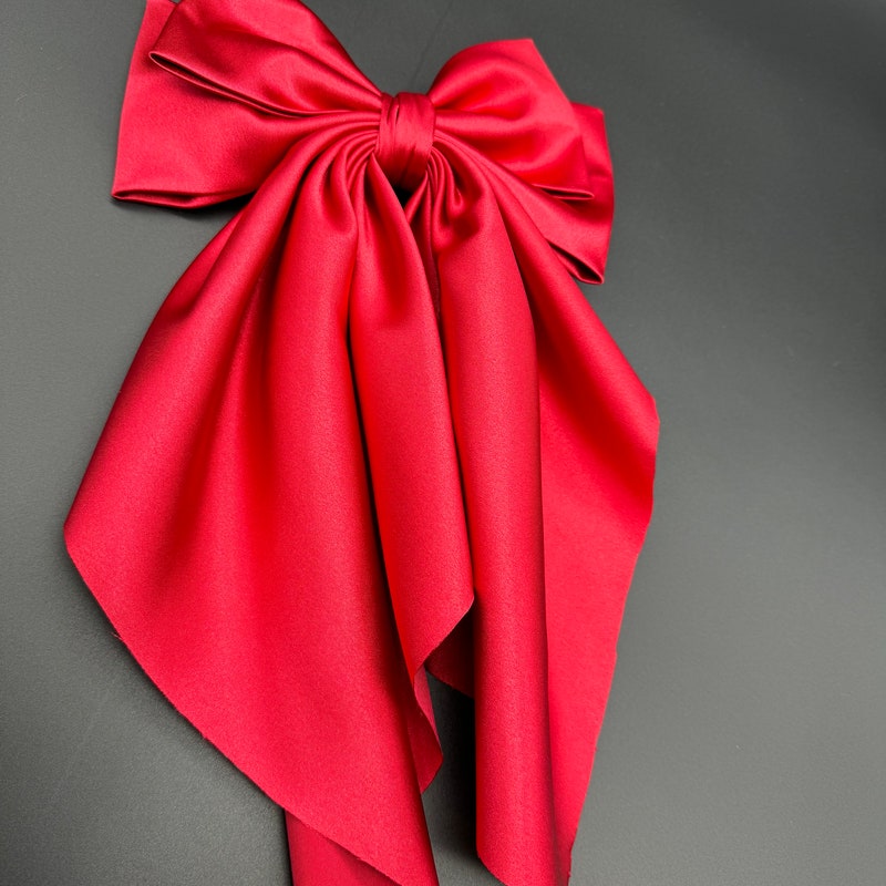 Big Red Hair Bow - Etsy