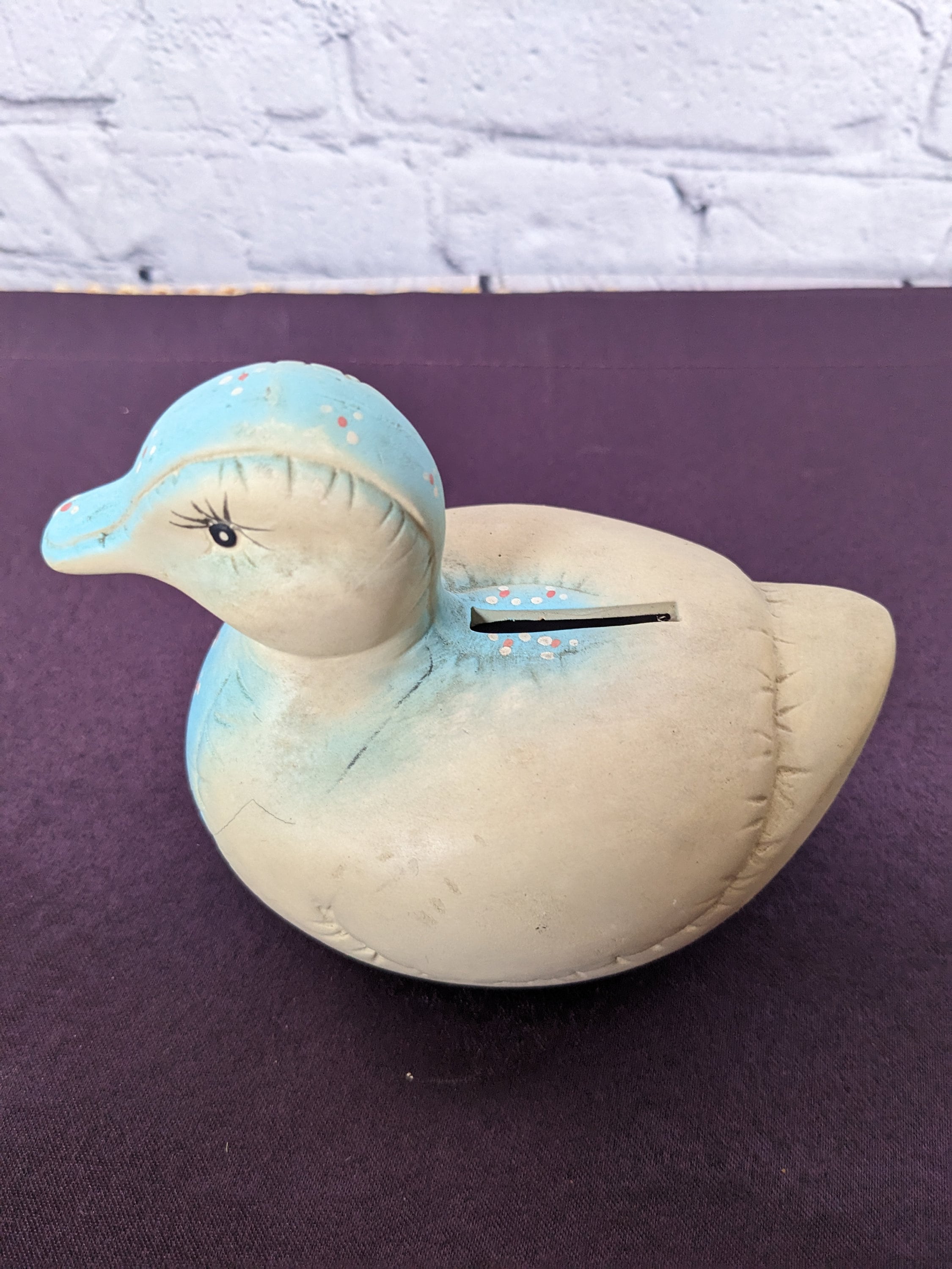 Vintage Ceramic Duck Coin Bank 1950/1960's - Etsy