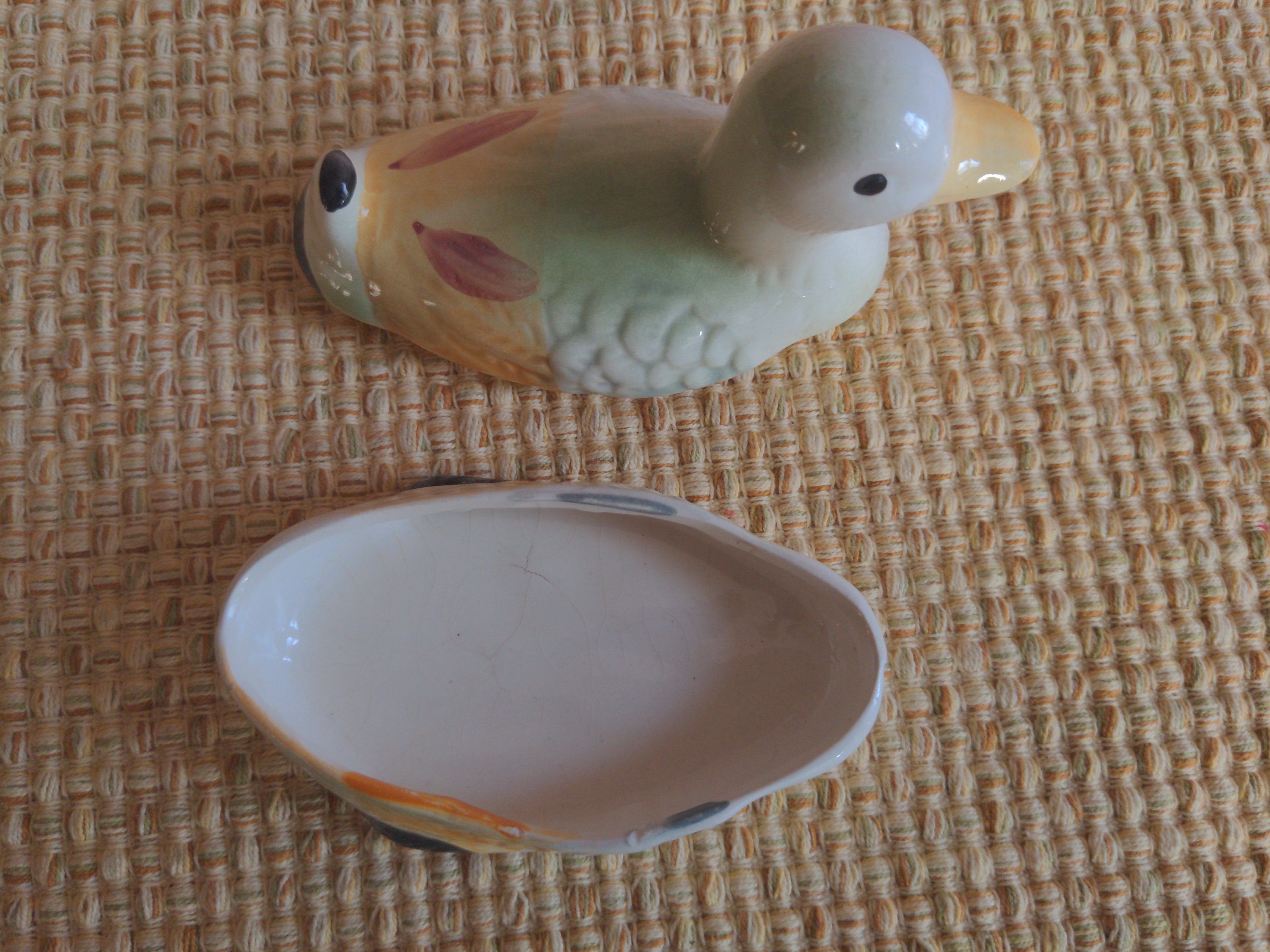 Vintage Duck Trinket Box - Etsy