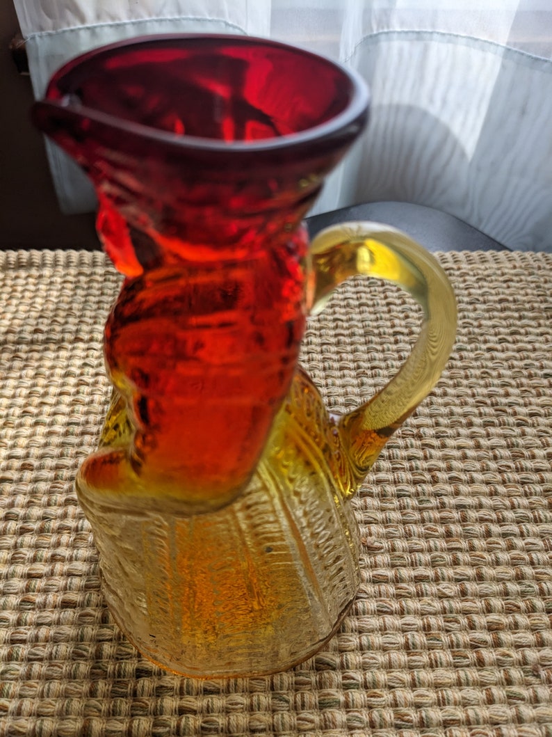 Vintage Amberina Colonial Woman Syrup Jug W/free Shipping - Etsy